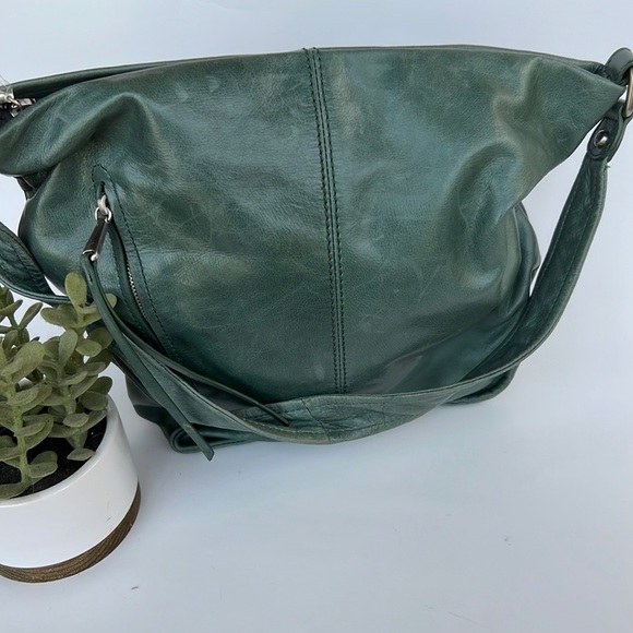 HOBO | Bags | Hobo Green Leather Shoulder Bag | Poshmark